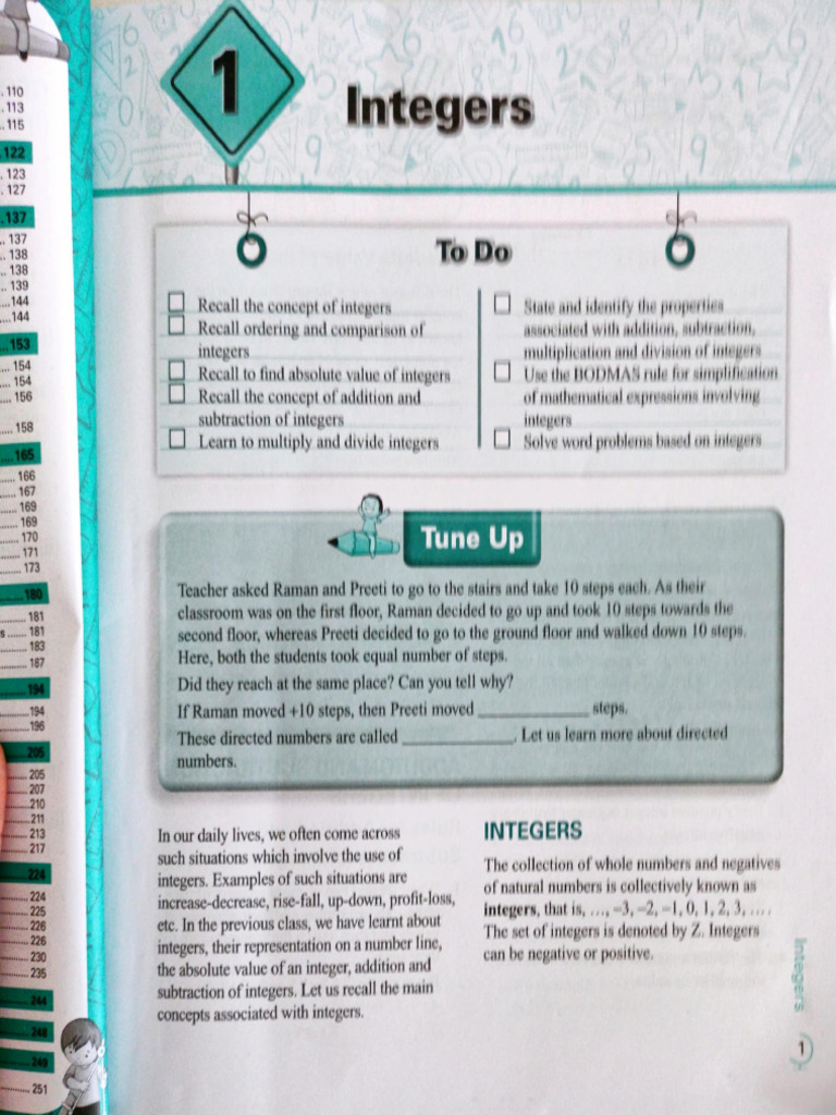 Integers, Fractions, Decimals and Rational Numbers Chapters Maths | PDF