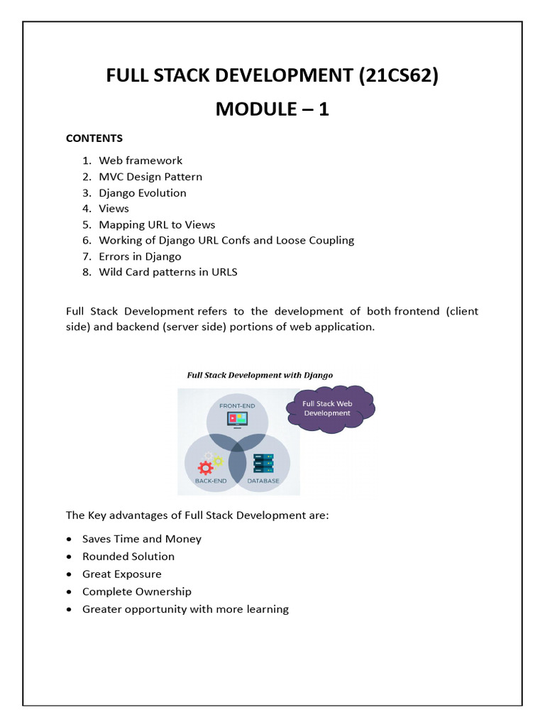 FSD-module1 (4) | PDF | Model–View–Controller | World Wide Web