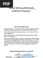 Sublevel Open Stoping Method | PDF | Mining