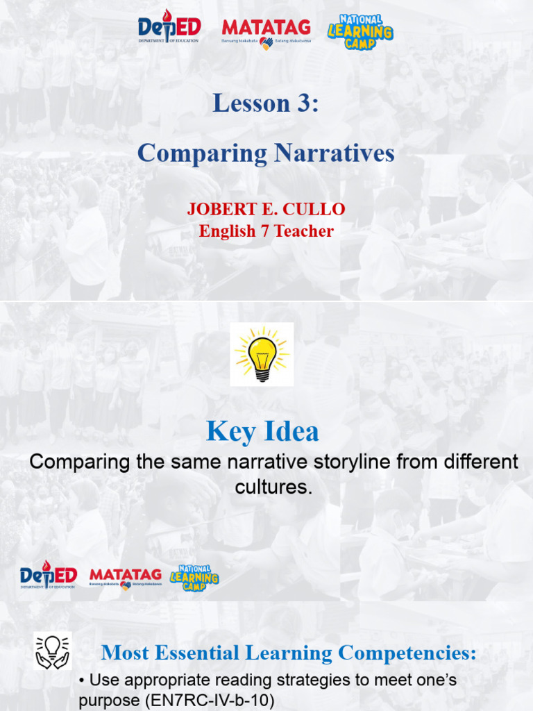 Grade 7 - Consolidation Lesson 3 | PDF | Fable