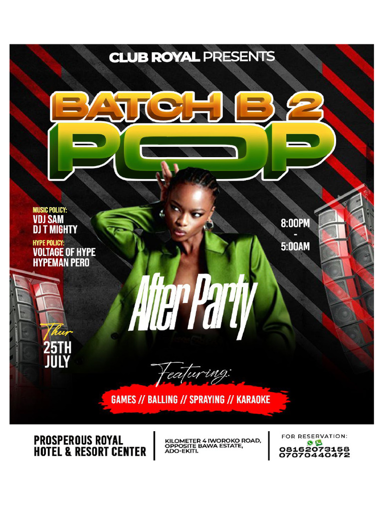 batch b2 pop after party | PDF