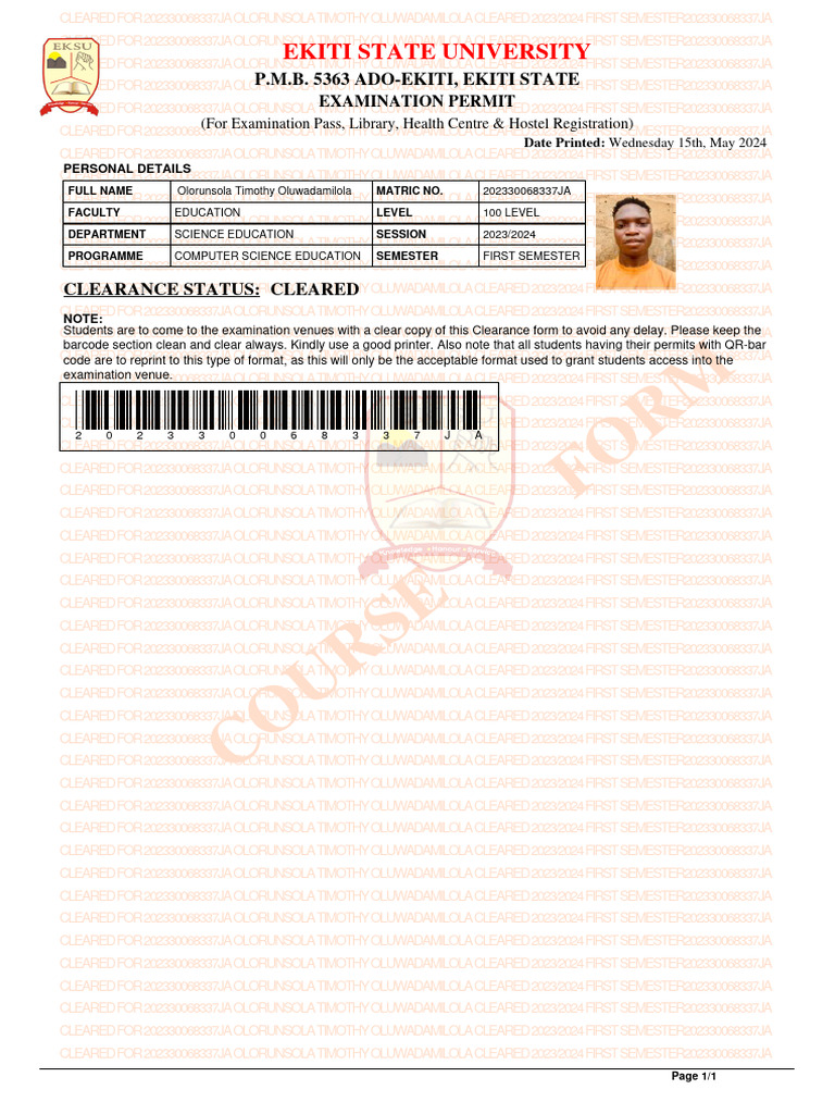 Permit | PDF | Computing | Computer Science