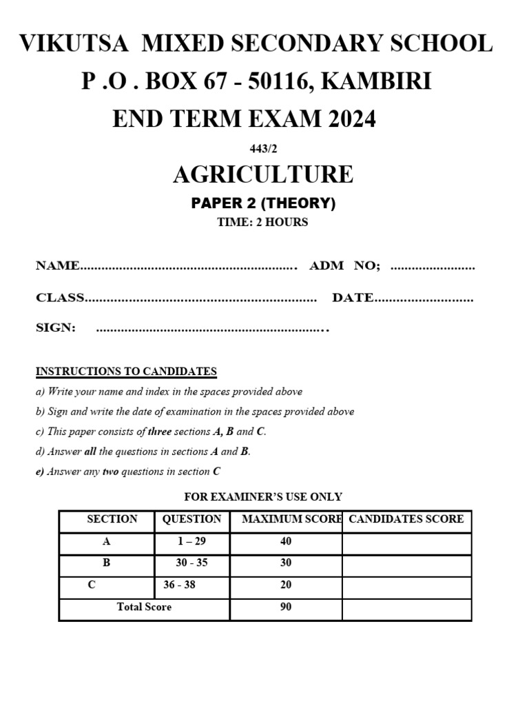 Agric PP2 | PDF | Computers | Technology & Engineering