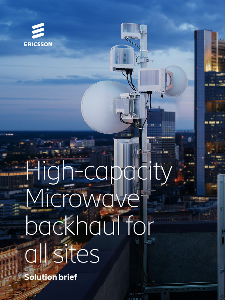 High-Capacity Microwave Backhaul Solutions | PDF | Microwave | Radio