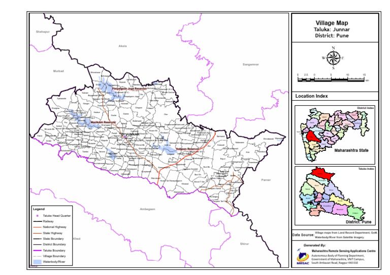 Junnar Taluka Village Map Overview | PDF