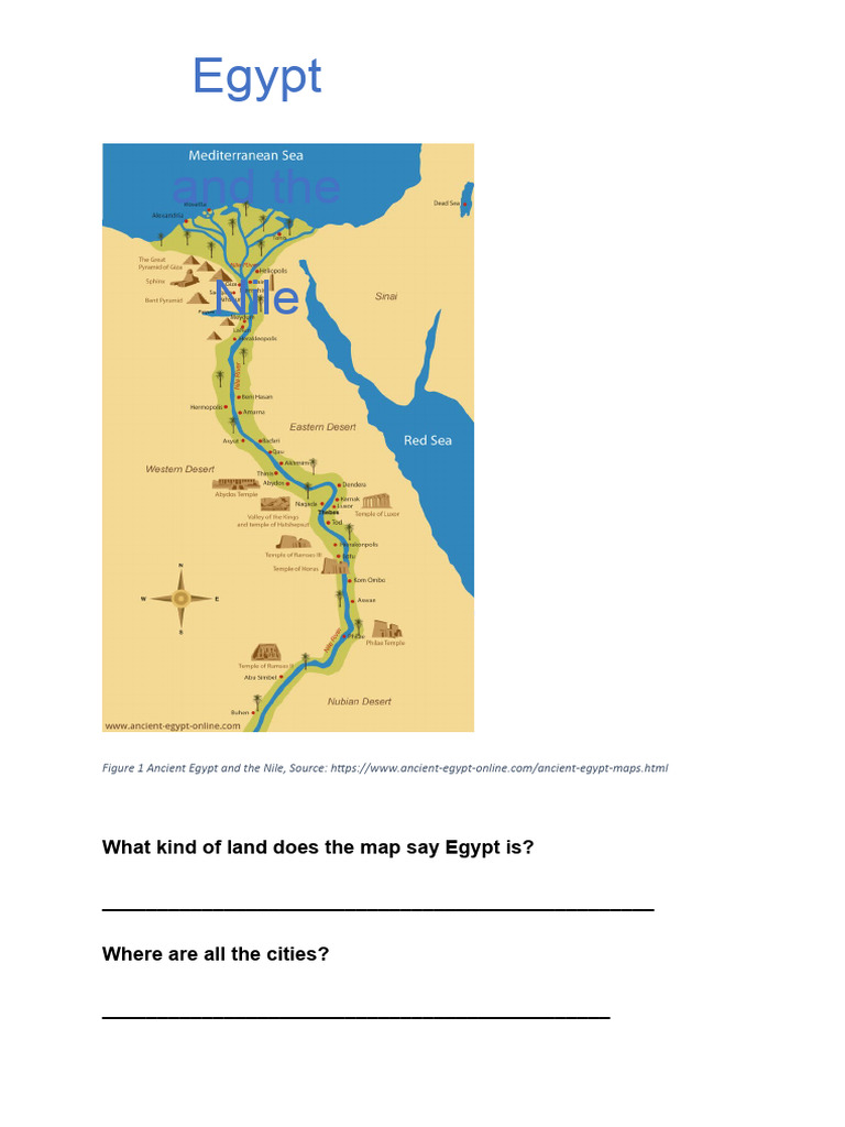 Ancient Egypt Worksheet | PDF | Travel