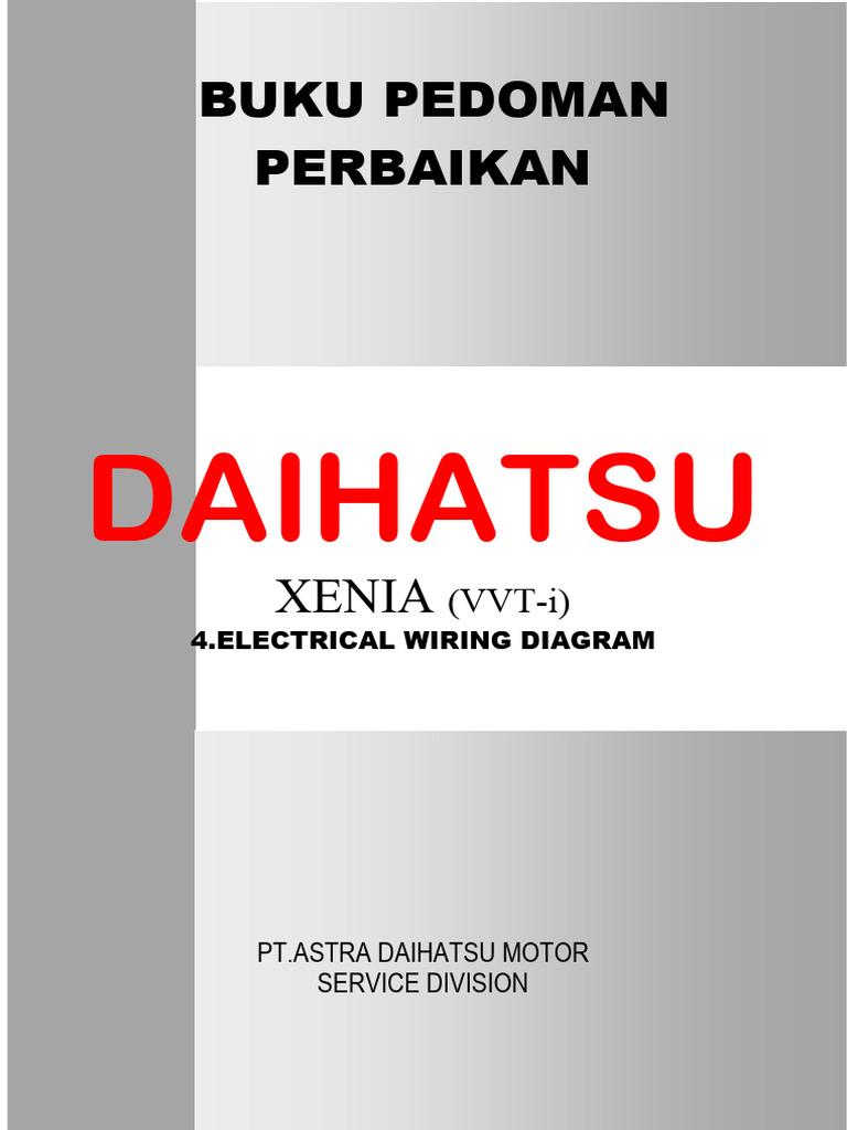Wiring Xenia Vvti | PDF | Vehicle Parts | Automotive Technologies
