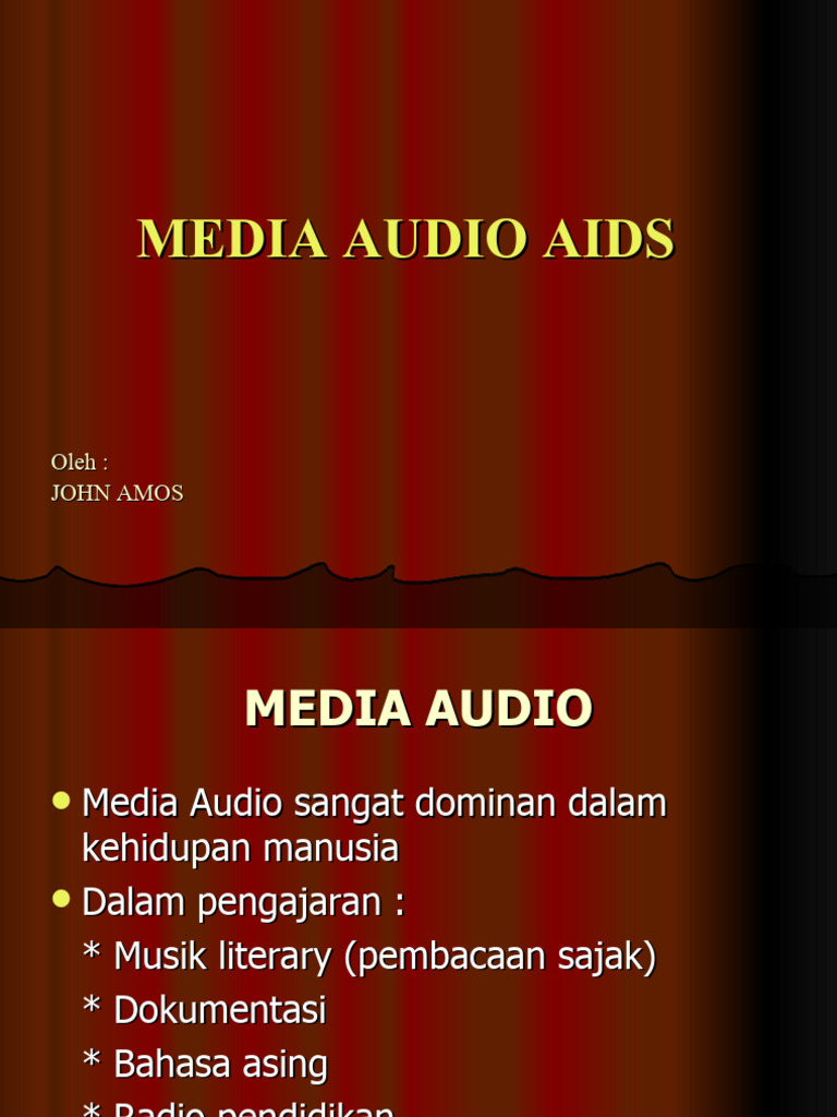 Media Audio Aids | PDF | Karier & Perkembangan | Seni & Disiplin Bahasa