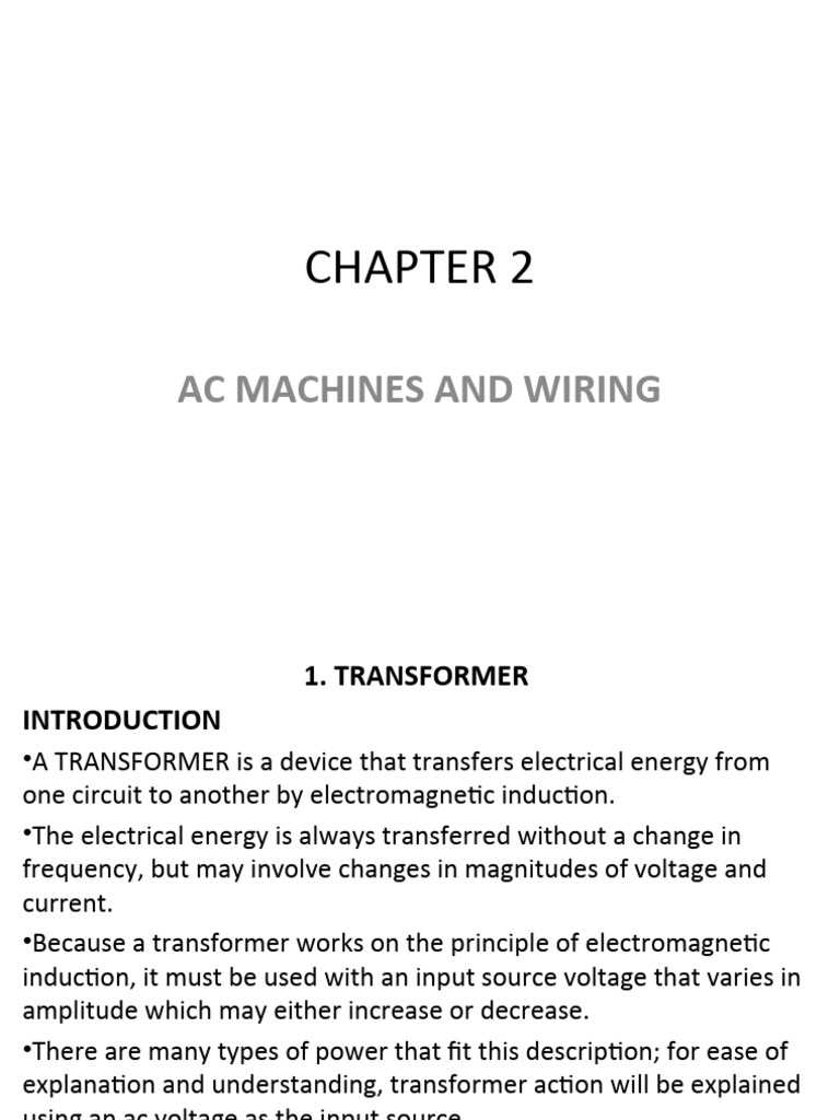 Ac Machines | PDF | Electric Motor | Transformer