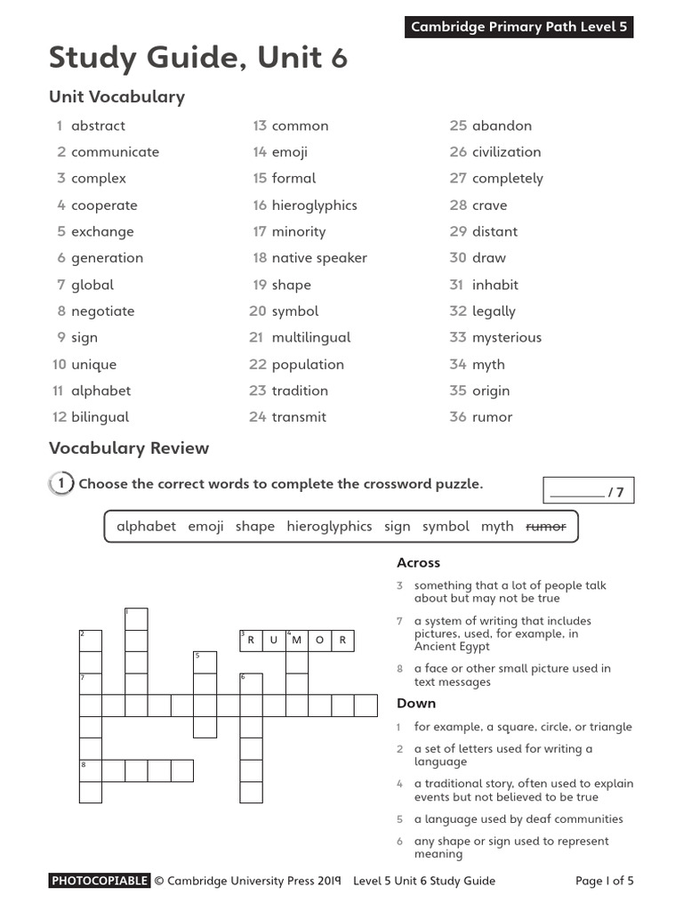 Cambridge Primary Path Level 5 Unit 6 Guide | PDF | Multilingualism ...