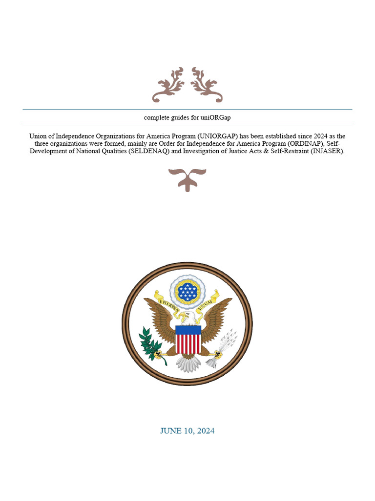 Union of Independence For America Program | PDF | Nonverbal ...