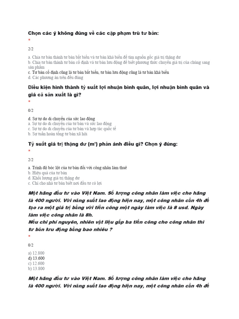 Bài Ktra Gi A Kì Môn KT CT | PDF