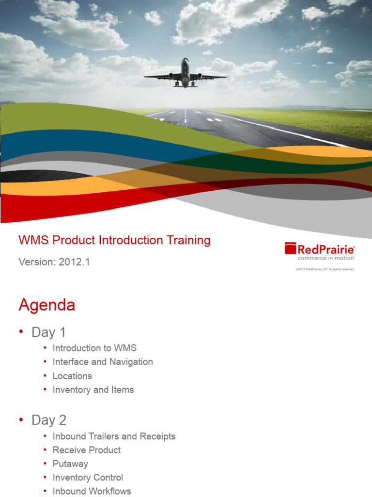 WMS Product Introduction Training 2012.1 | PDF | Inventory | Barcode