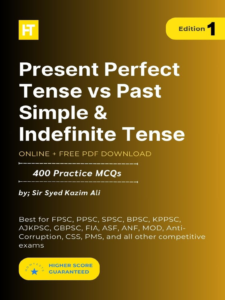 Present Perfect Tense vs Past Simple & Indefinite Tense_answer_17 | PDF