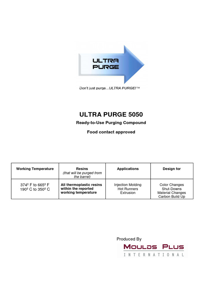 Ultra Purge 5050 Technical Guide | PDF | Combustion | Chemistry
