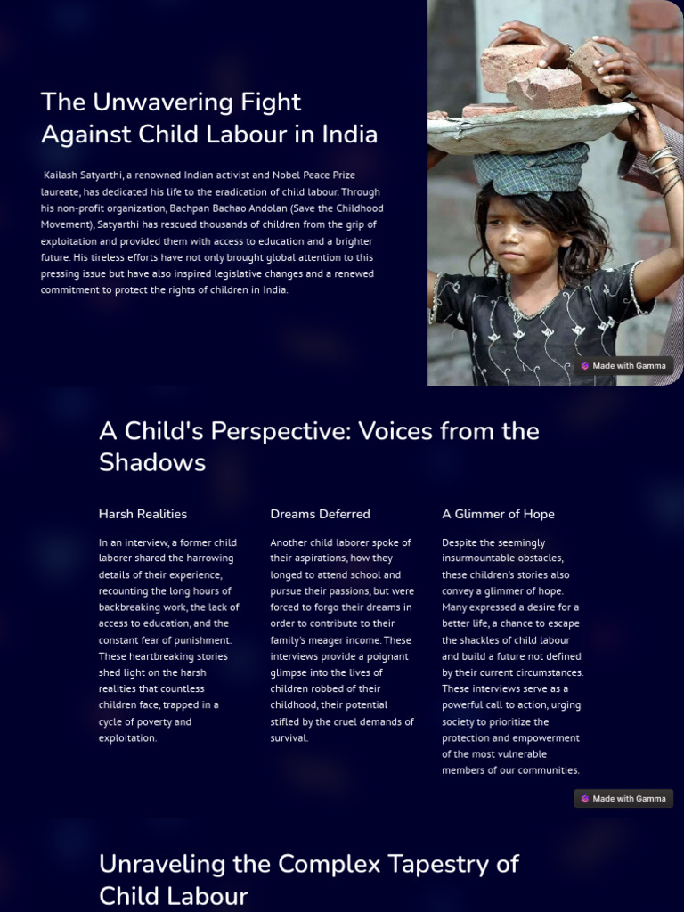 The Unwavering Fight Against Child Labour in India | PDF | Empowerment ...