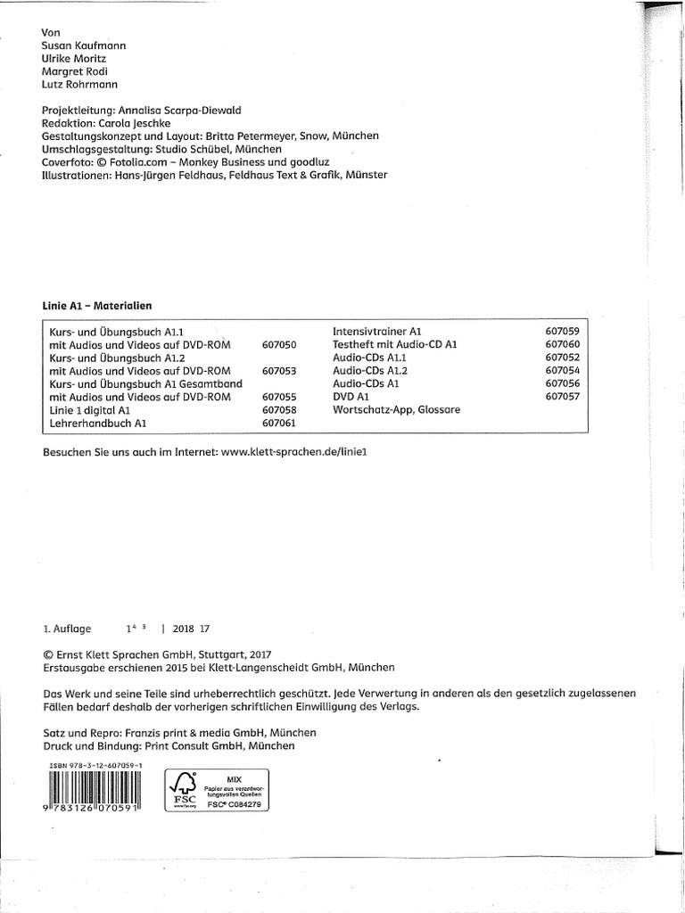 Linie 1 A1 Intensivtrainer (1) - 3-4 | PDF