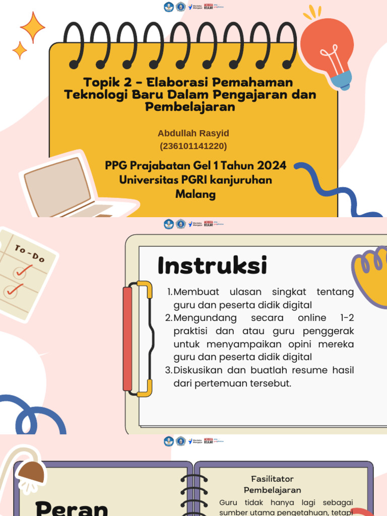 Abdullah Rasyid - Topik 2 - Elaborasi Pemahaman Teknologi Baru Dalam Pengajaran Dan Pembelajaran ...