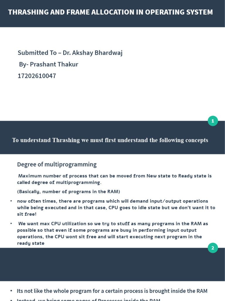 Thrashing and Frame Allocation | PDF | Computer Data Storage | Process ... Thrashing and Frame Allocation | PDF | Computer Data Storage | Process ...
