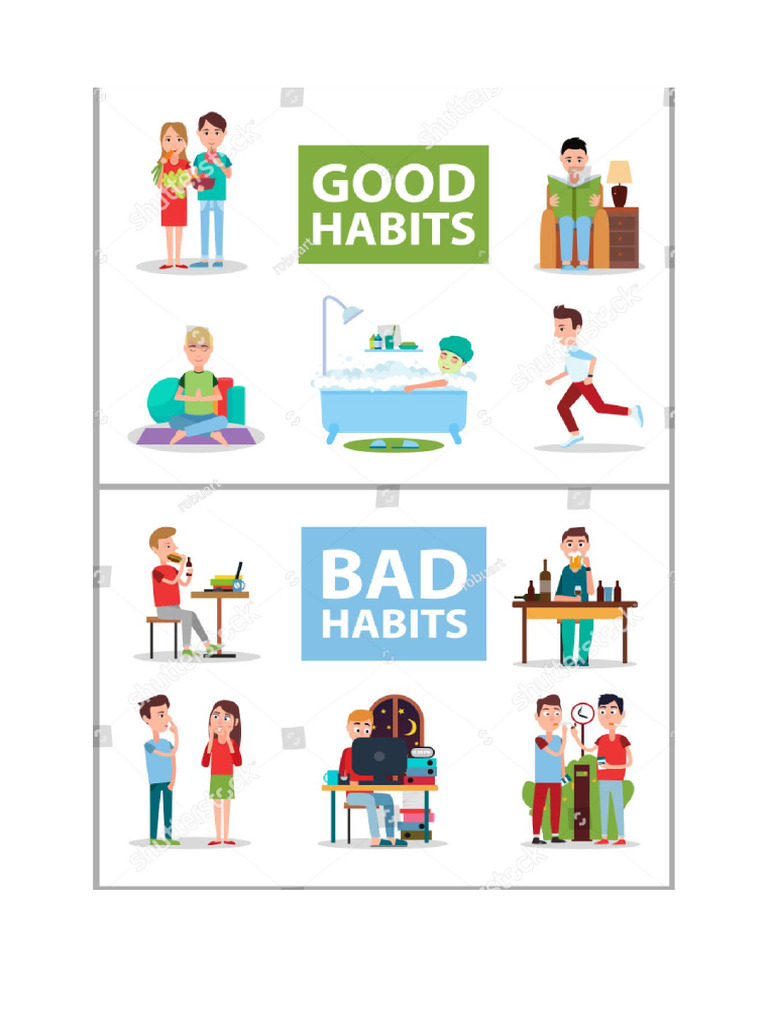 FS2 Worksheet Good&bad Habits | PDF