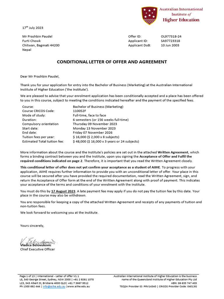 Offer | PDF | Mediation | Fee