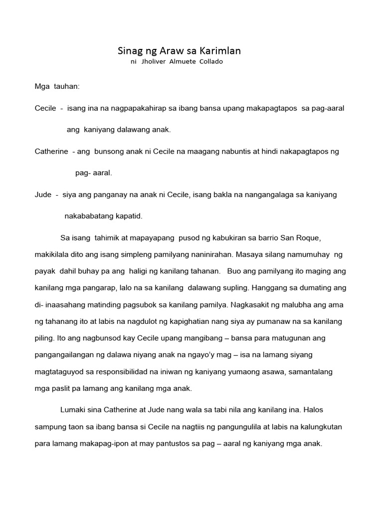 Liwanag Sa Dilim | PDF Liwanag Sa Dilim | PDF