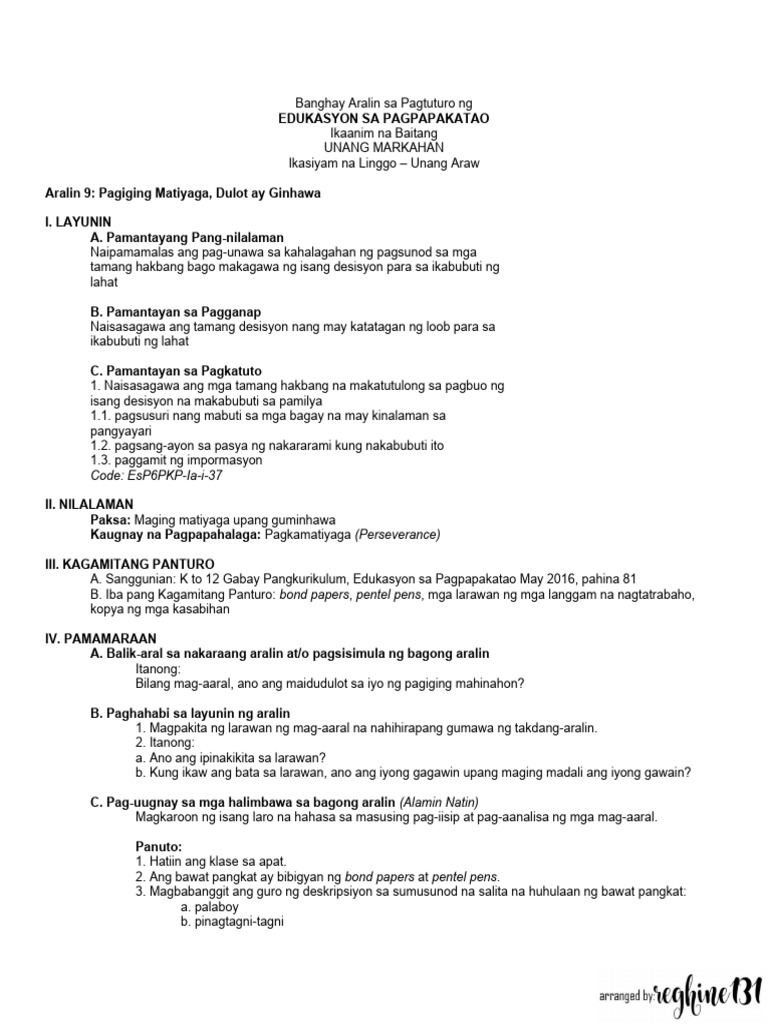 Esp DLP W9 D1-5 | PDF