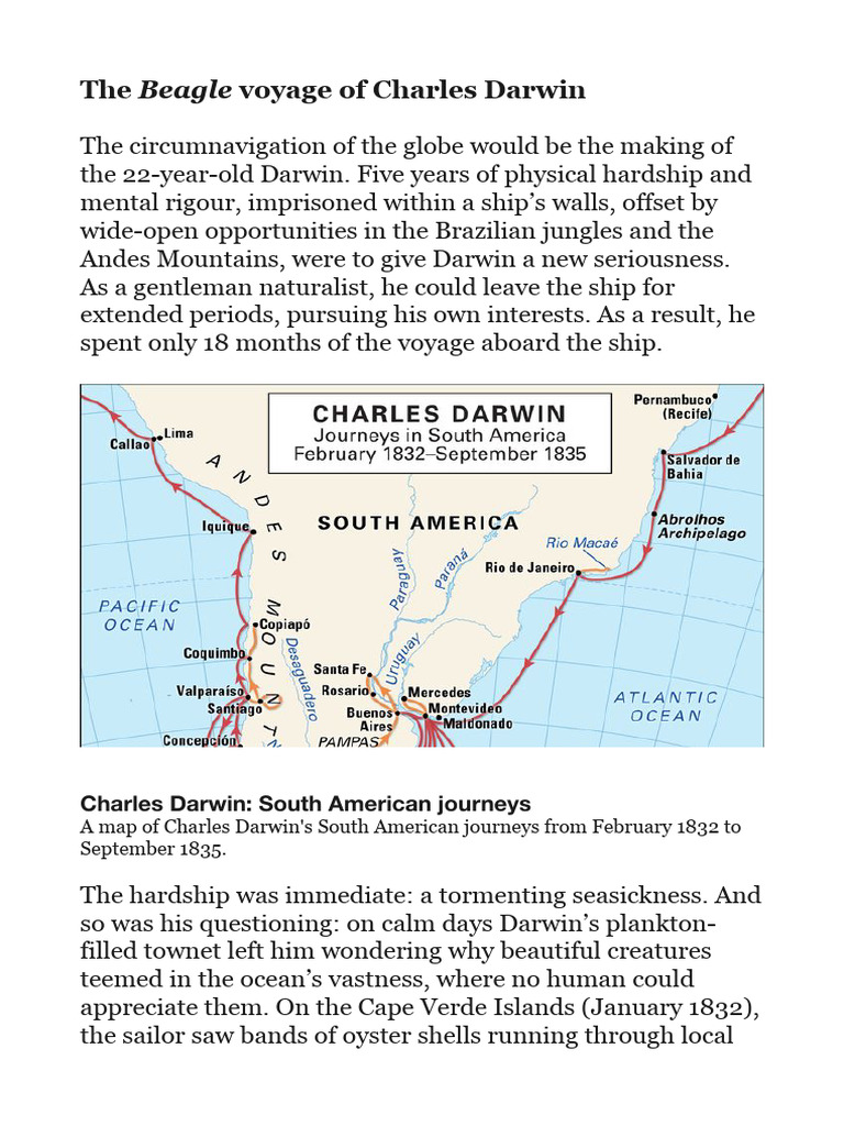 Darwin's Transformative Beagle Voyage | PDF | Charles Darwin
