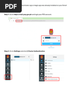 Instructions For Setting Up The Google Authenticator App On LIVE by JN | PDF | Qr Code | Mobile App