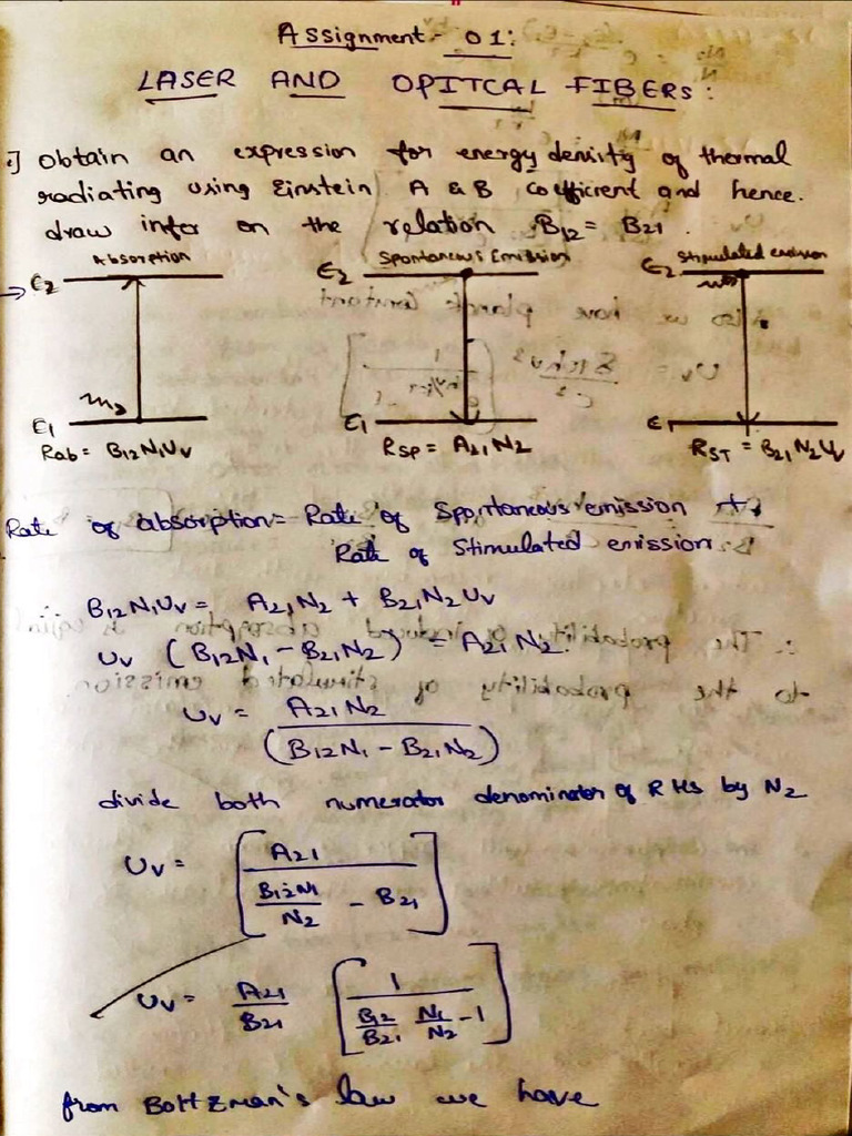 BPHYS102 Assignment-1 | PDF