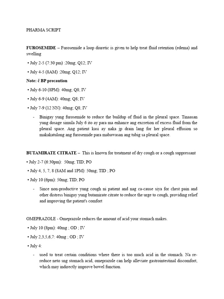 Pharma Script | PDF | Inflammation | Constipation