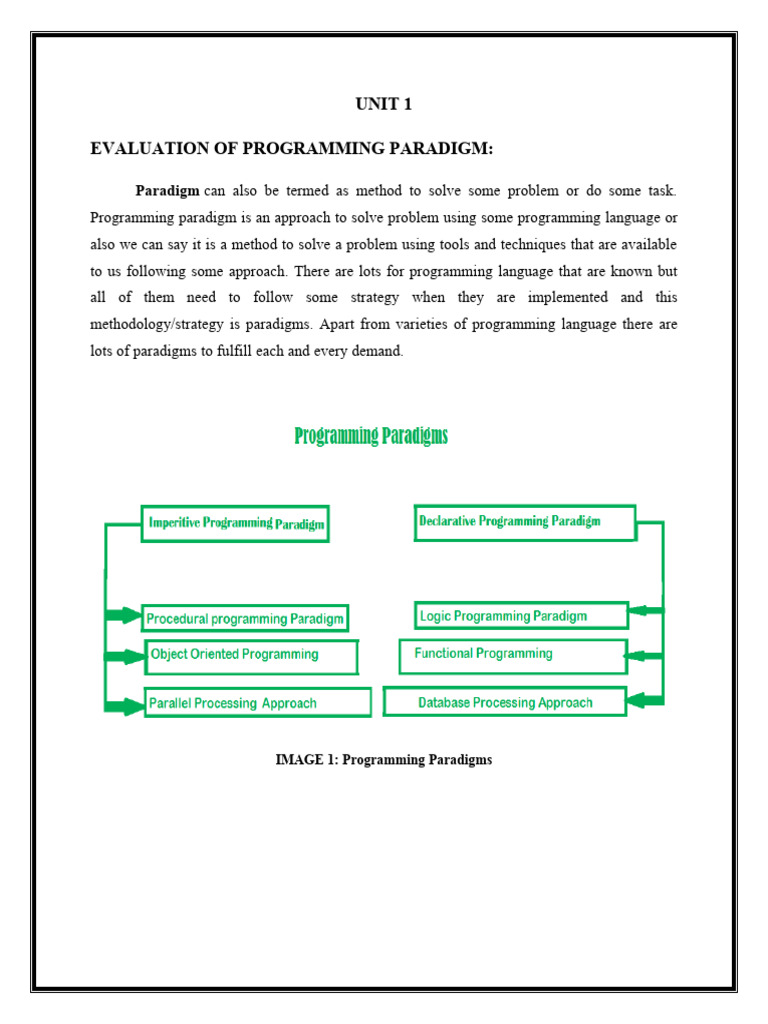 Programming Paradigms Explained | PDF | Inheritance (Object Oriented ...