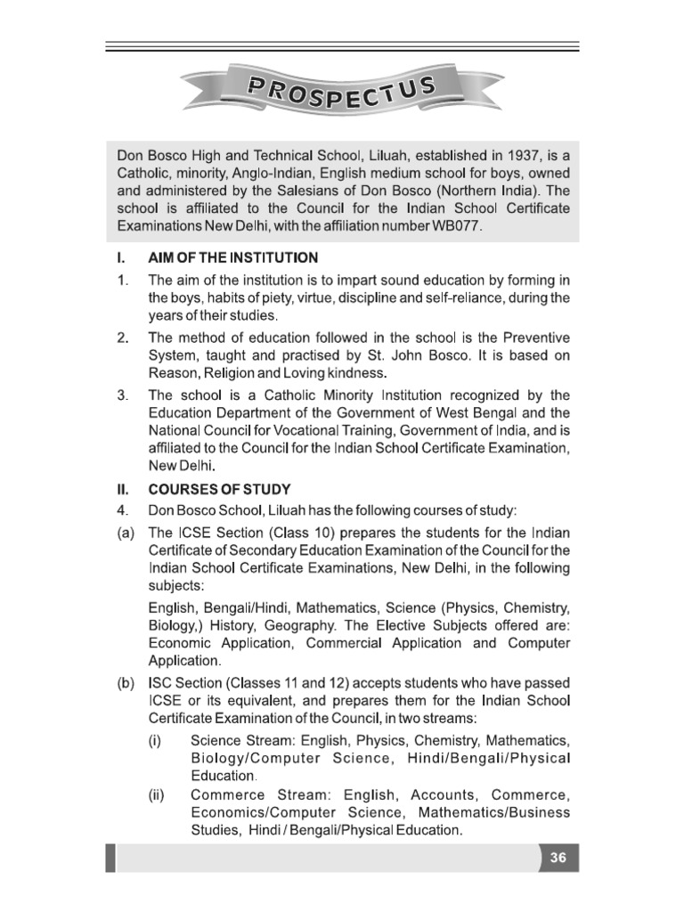 DBS Prospectus 2024 | PDF