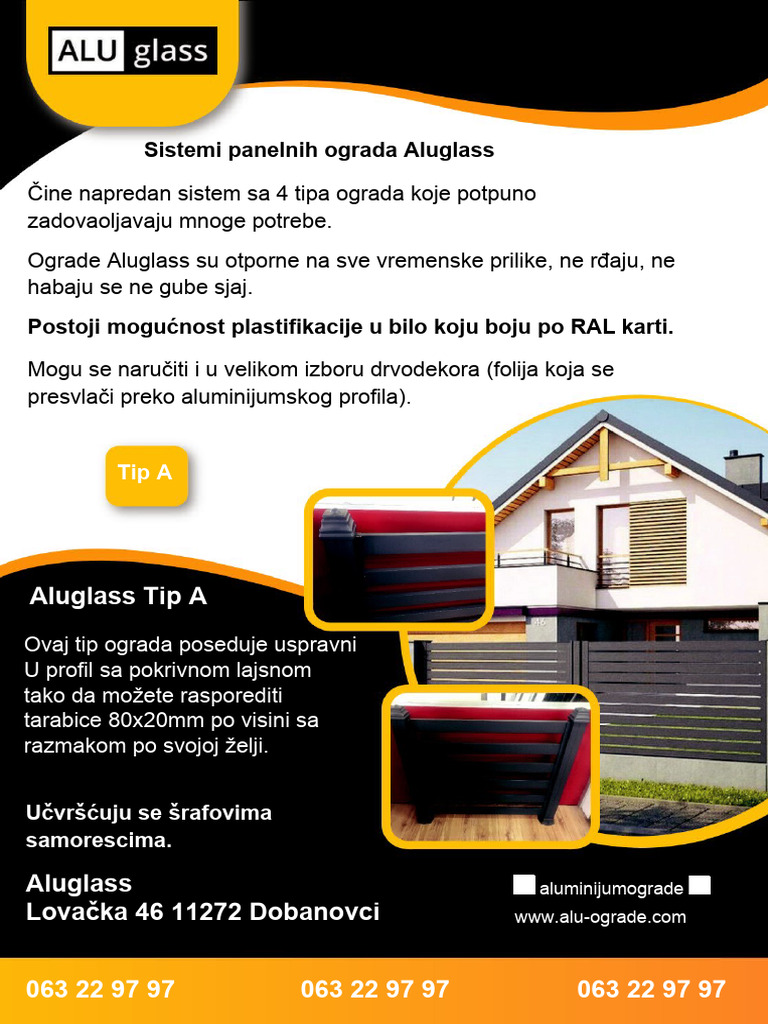 Aluglass Ograde Katalog | PDF