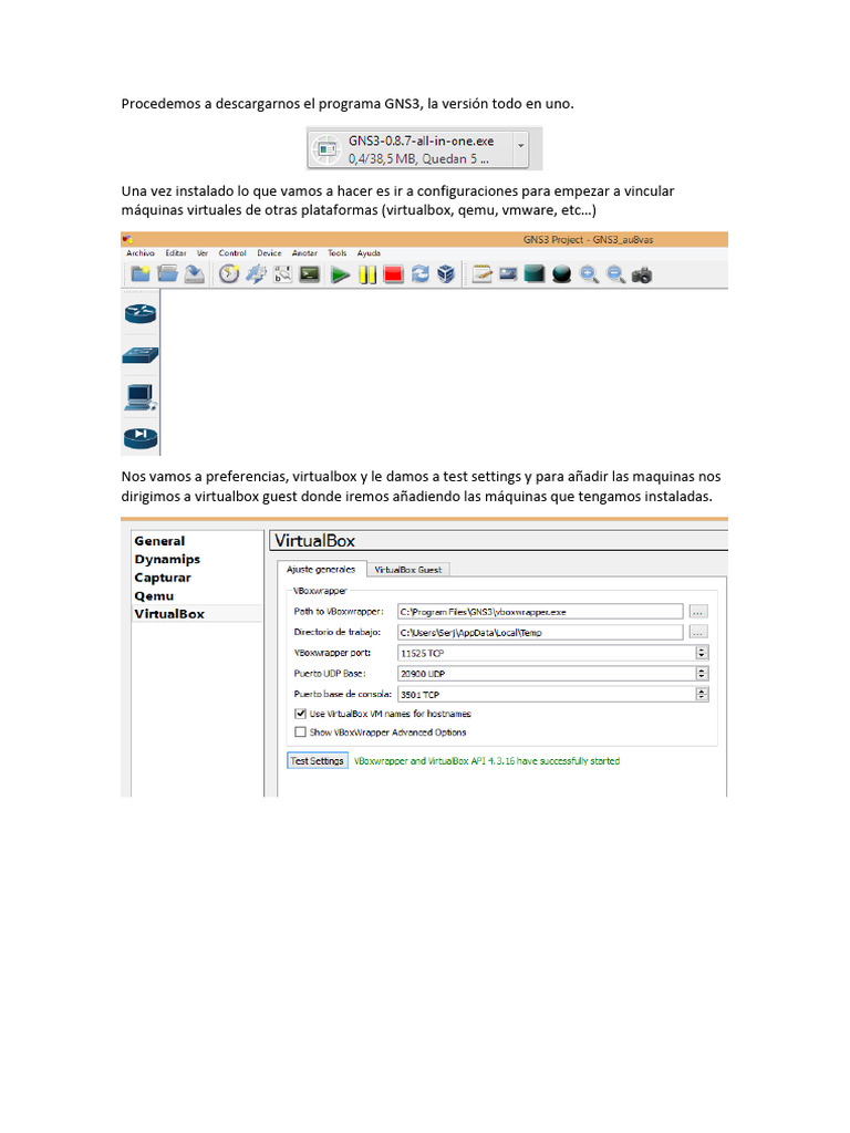 Practica 6 Simulacion en gns3 | PDF | Enrutador (Computación) | Dirección IP