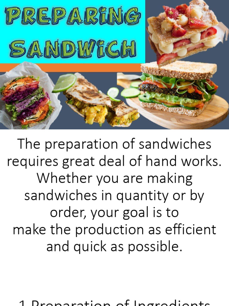 Preparing Sandwich | PDF