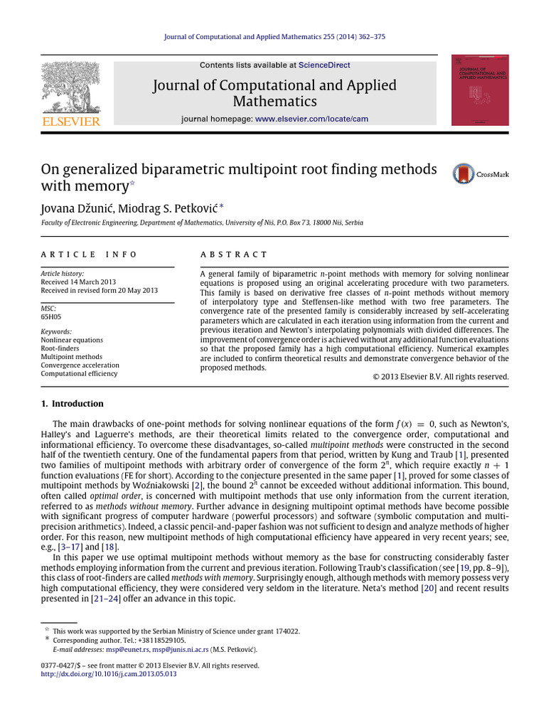 Advanced Root-Finding Methods | PDF | Function (Mathematics) | Computational Science