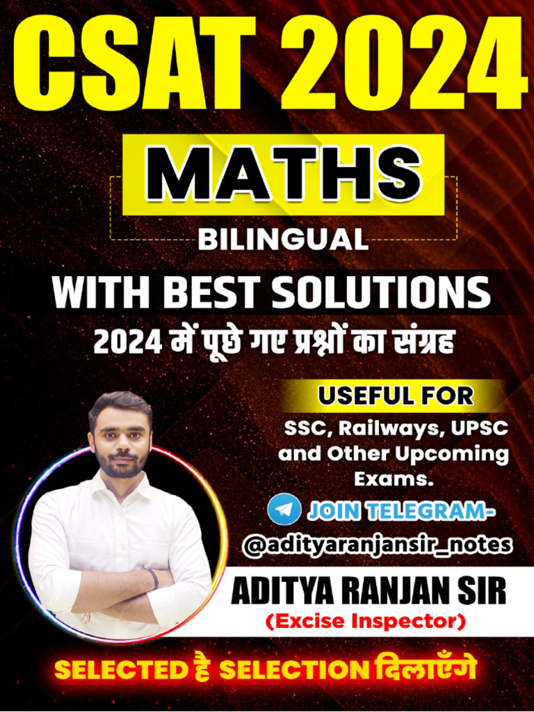 Upsc Csat 2024 With Solutions | PDF | Elementary Mathematics | Arithmetic
