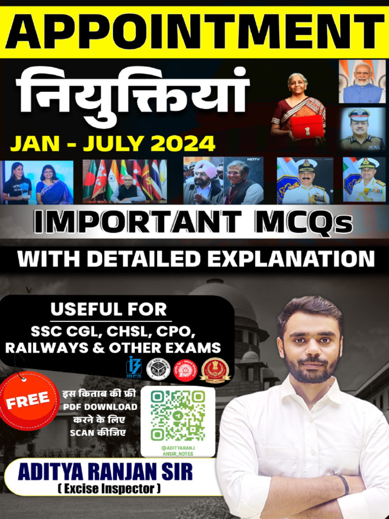 Key Appointments in 2024 | PDF | Government Of India