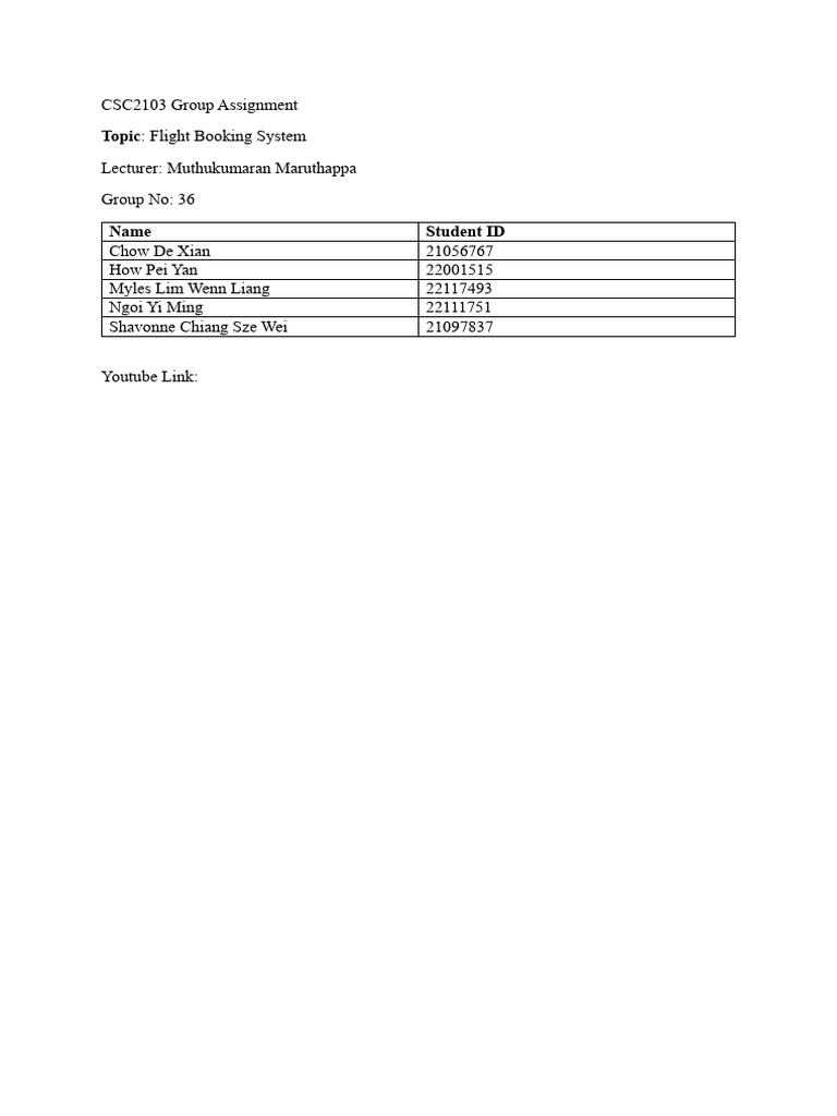 CSC2103 Group Assignment | PDF | Time Complexity | Scalability