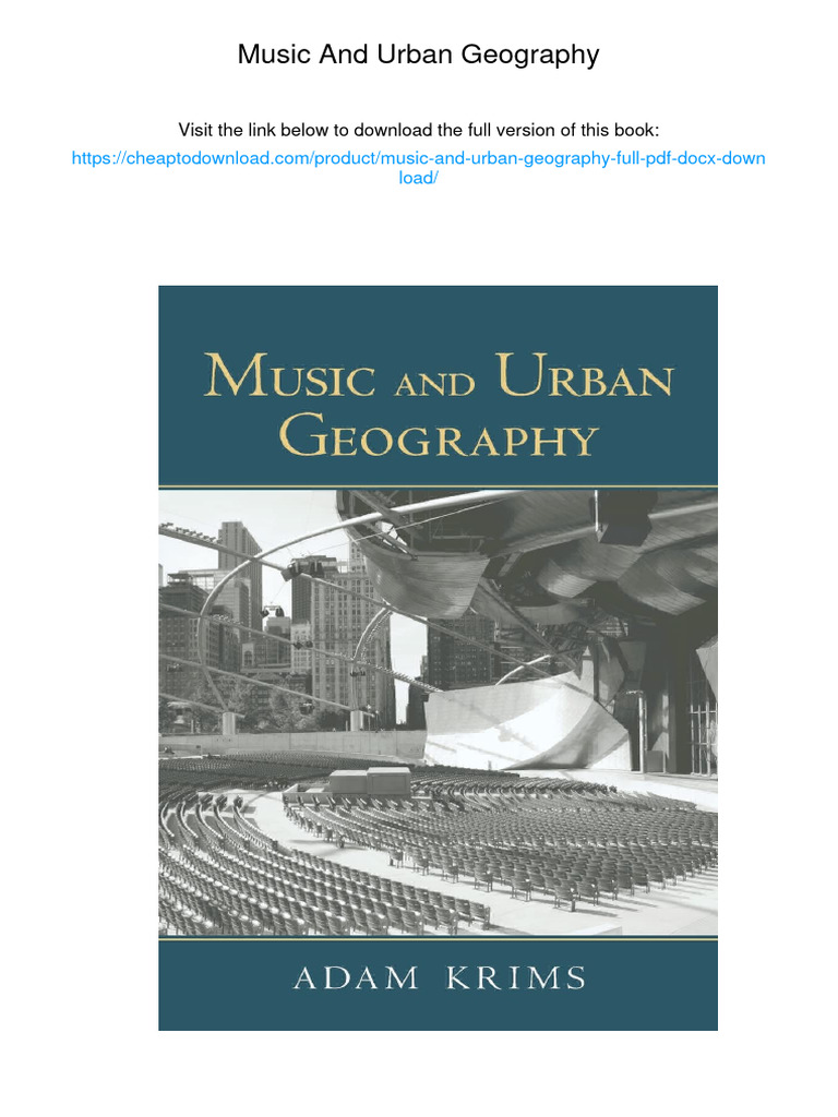 Music and Urban Geography. ISBN 0415970121, 978-0415970129 | PDF | Karl ...