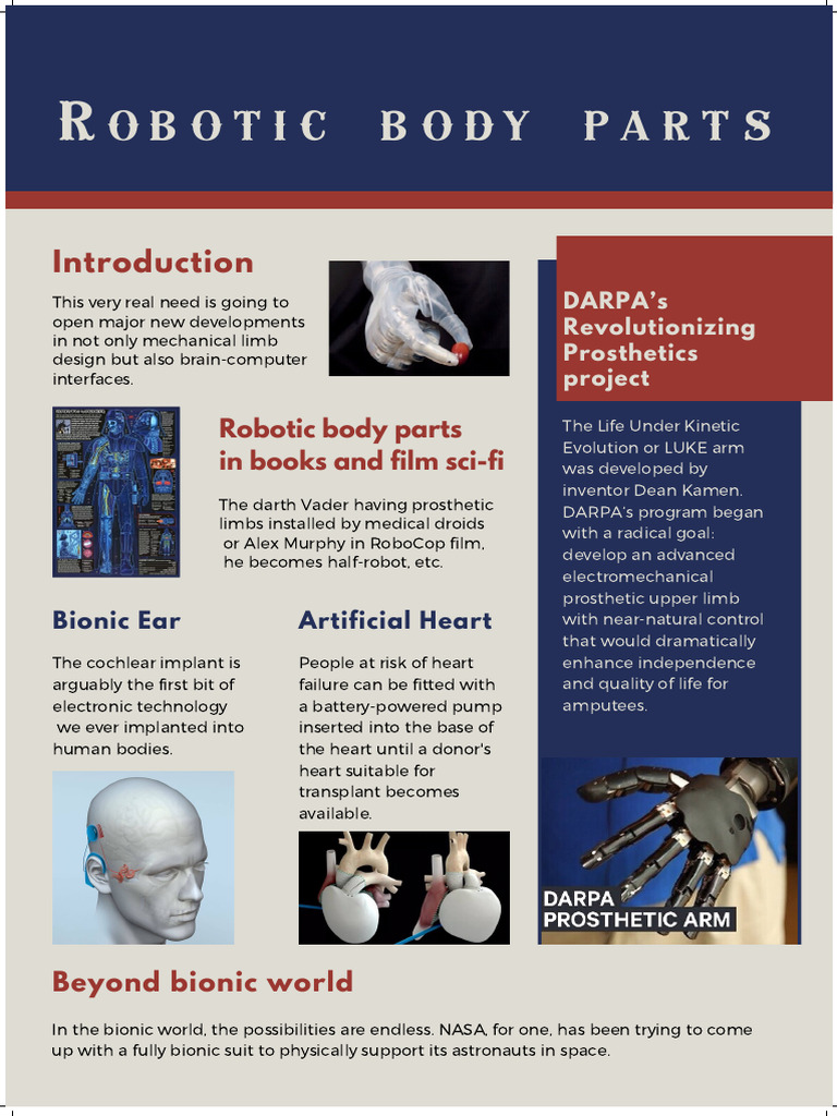 Robotic Body Parts in Books and Film Sci-Fi | PDF