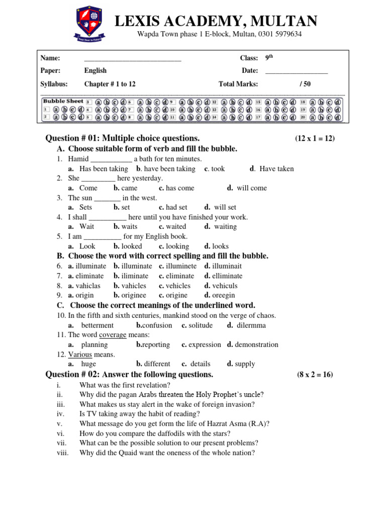english paper | PDF | Muhammad Ali Jinnah | Abrahamic Religions