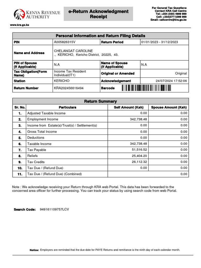 Receipt - 2024-07-24T175207.611 | PDF | United States Law | Public Finance