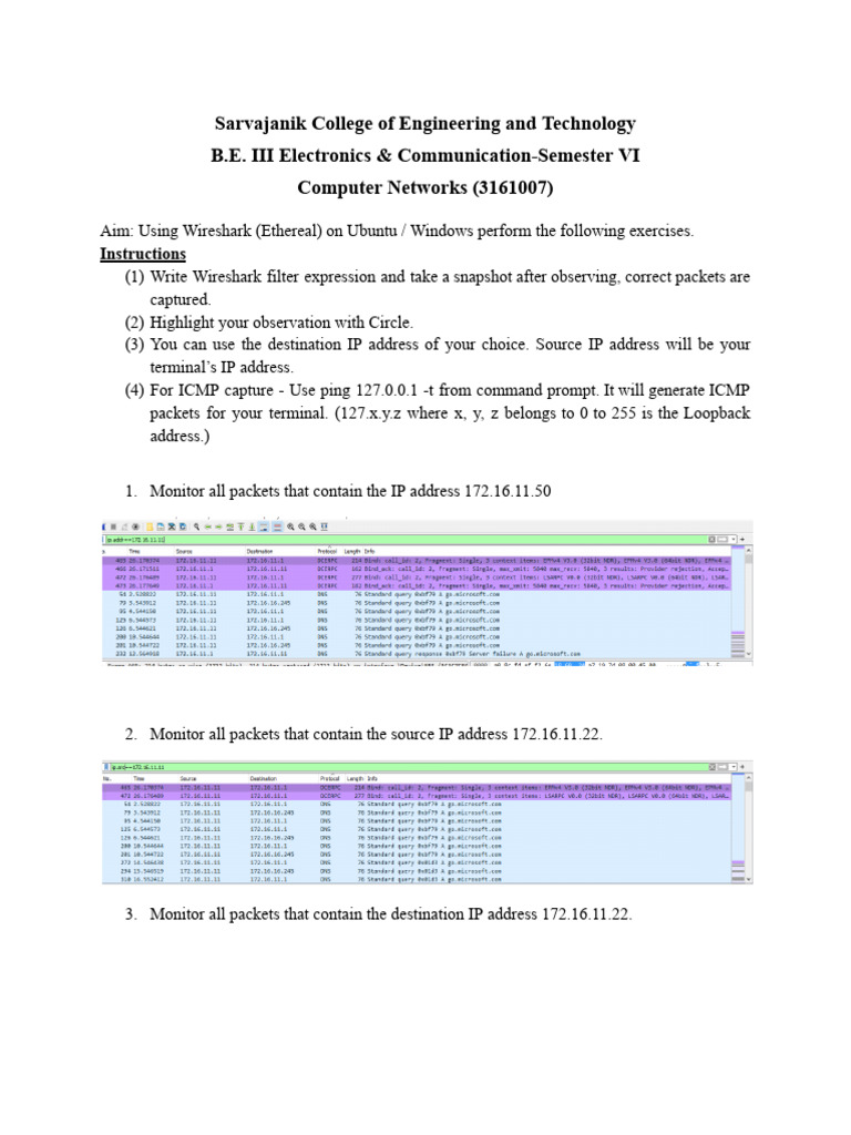 ET22BTEC041 - Prashit Patel - Lab - Wireshark | PDF | Internet Protocols | Network Packet