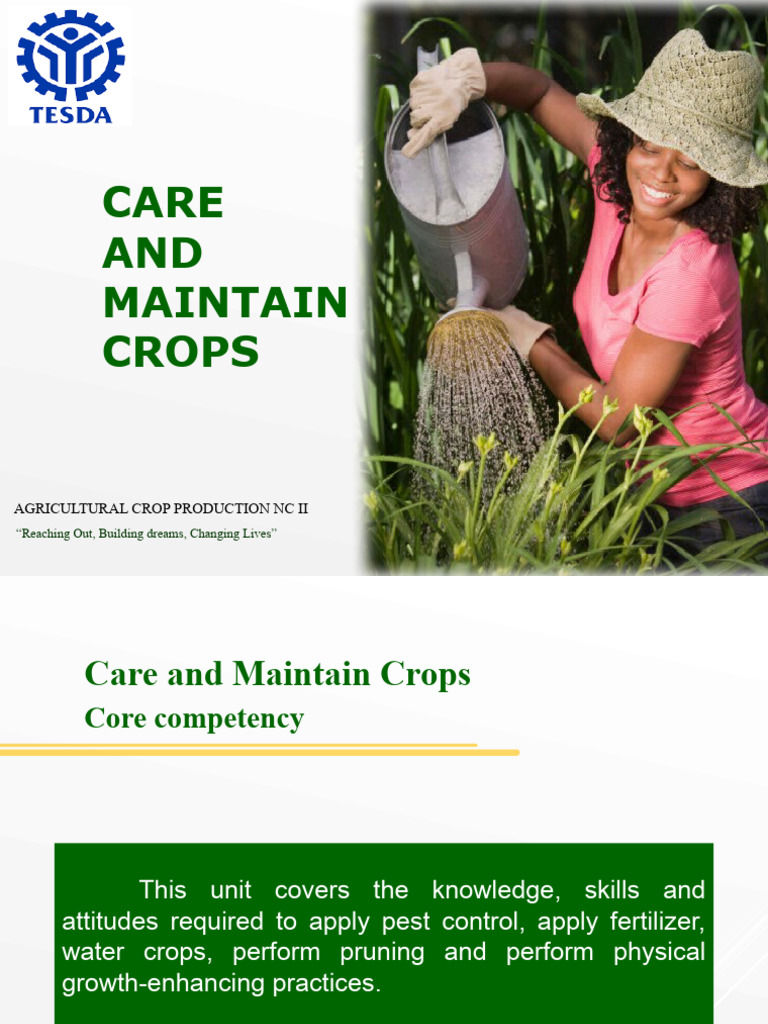 Crop Care for Farmers | PDF | Agriculture | Organic Farming