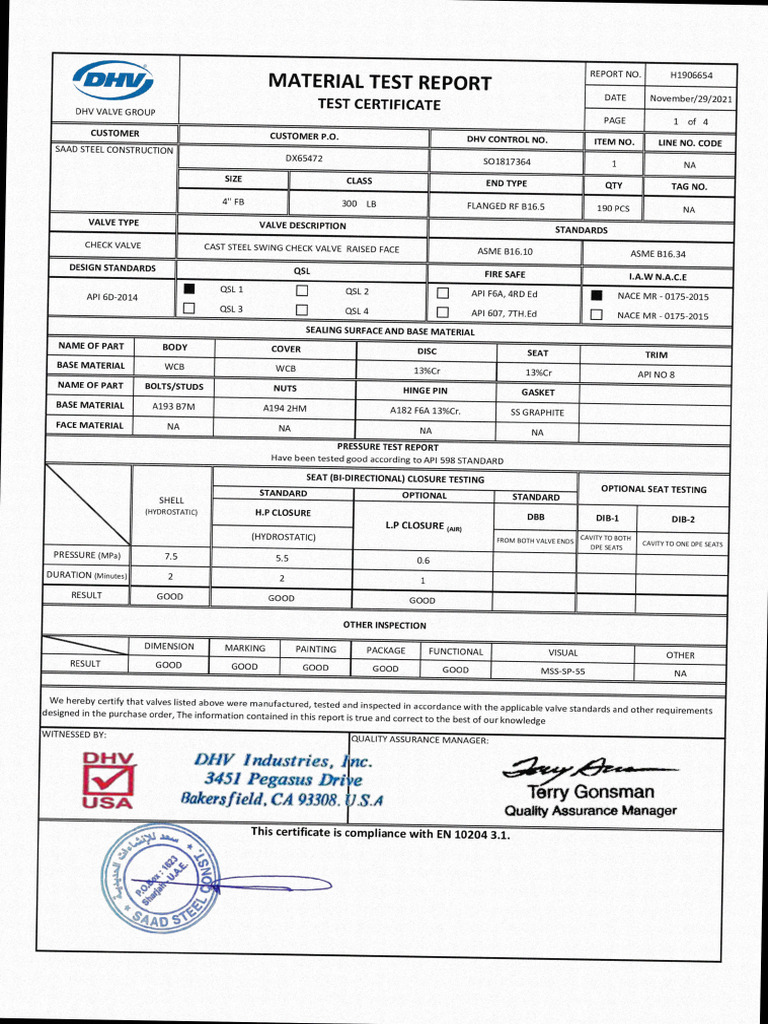 DHV Swing Check V 4 300 | PDF