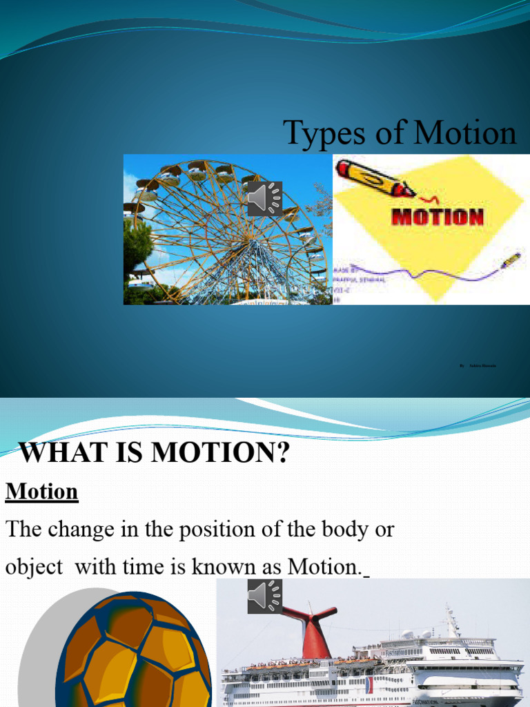Types and Examples of Motion | PDF
