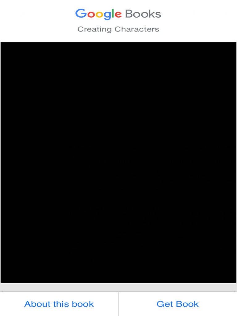 Creating Characters How To Build Story People - Dwight v. Swain - Google Books | PDF