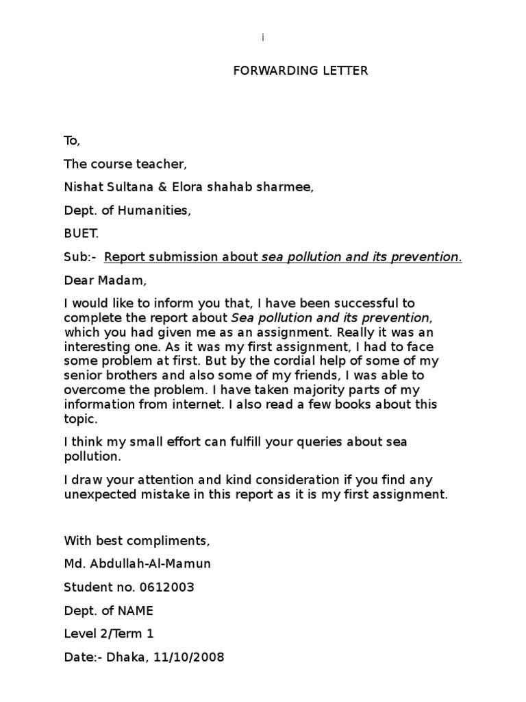 For Wording Letter of Sea Pollution and Its Prevention | Sea ...